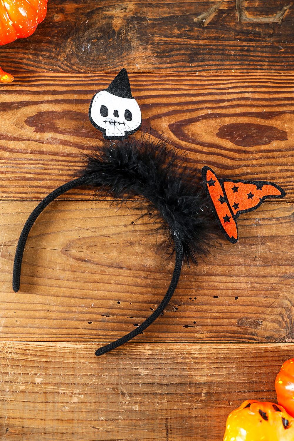 US$ 1.13 Drop-shipping Black Halloween Witch Hat Plush Decor Hairband ...