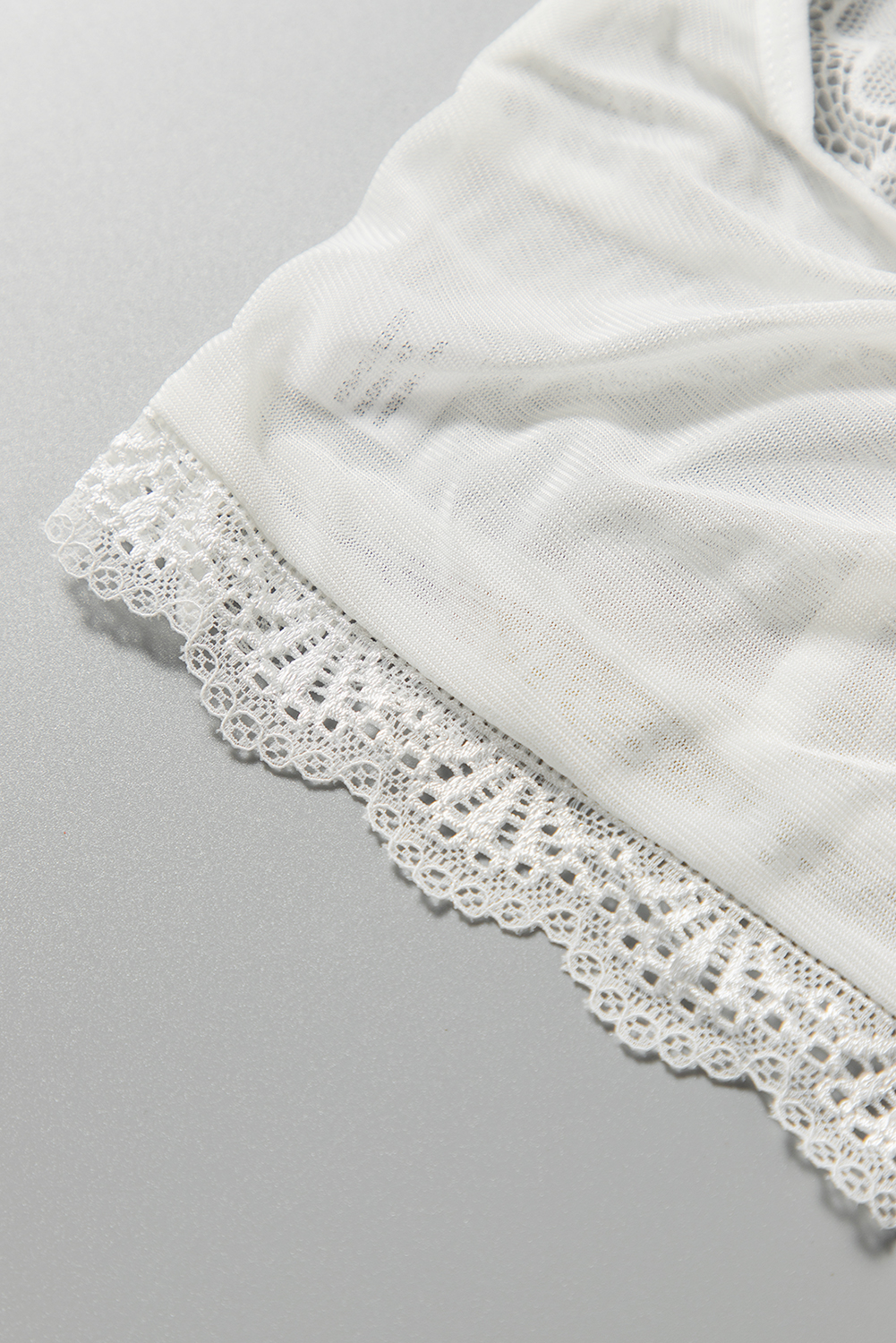 US$ 5.73 Drop-shipping White Sheer Lace Bralette for Women