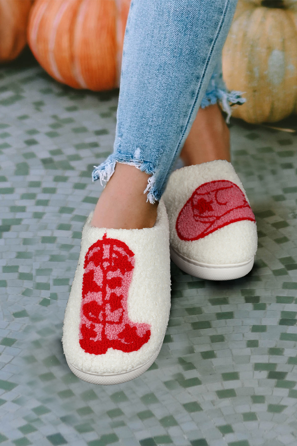 US$ 3.43 Drop-shipping Rush Western Graphic Embroidered Sherpa Home ...